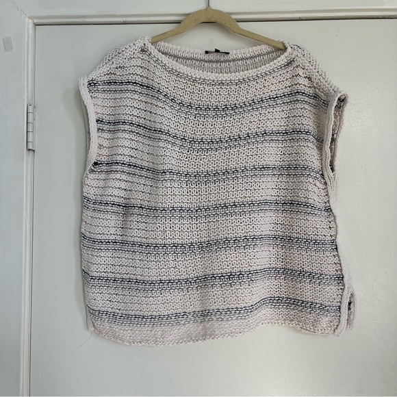 Lafayette 148 New York | Tops | Lafayette 48 Crochet Mesh Knit Top ...